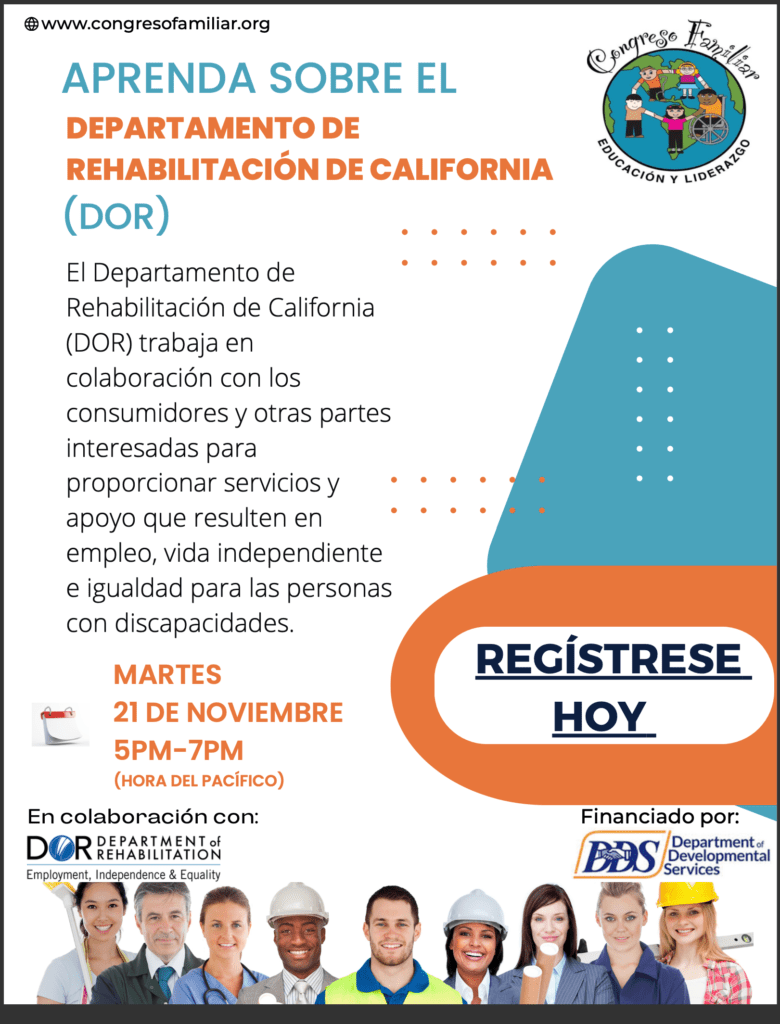 Aprenda sobre El Departamento de Rehabilitación de California DOR - El Arc