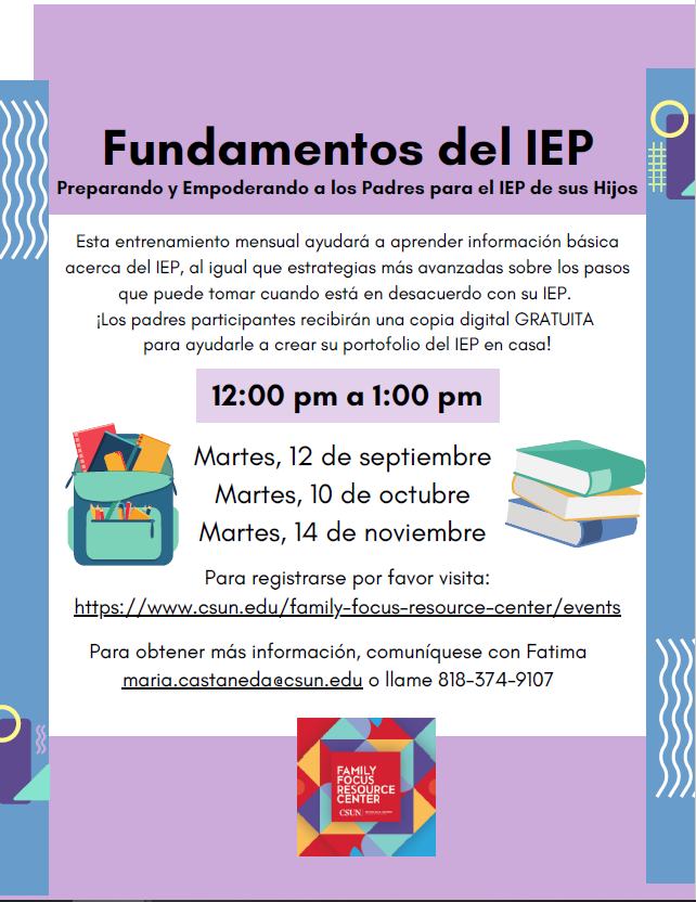 Fundamentos del IEP Preparando y Empoderando a los Padres para el IEP de sus Hijos - El Arc