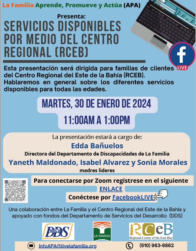 Servicios Disponibles por Medio del Centro Regional (RCEB) - El Arc