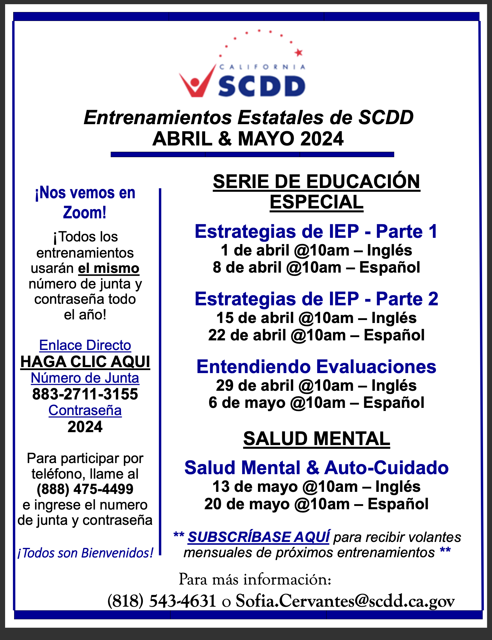 Entrenamientos Estatales de SCDD ABRIL & MAYO 2024 - El Arc