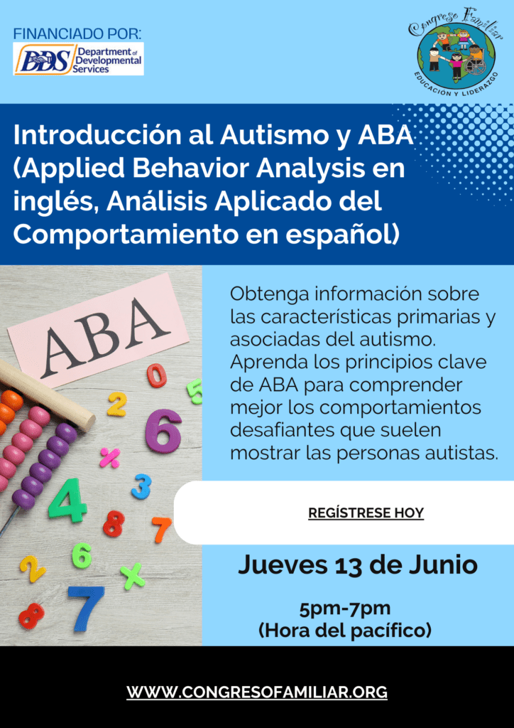 Introducción al Autismo y ABA (Applied Behavior Analysis en inglés ...