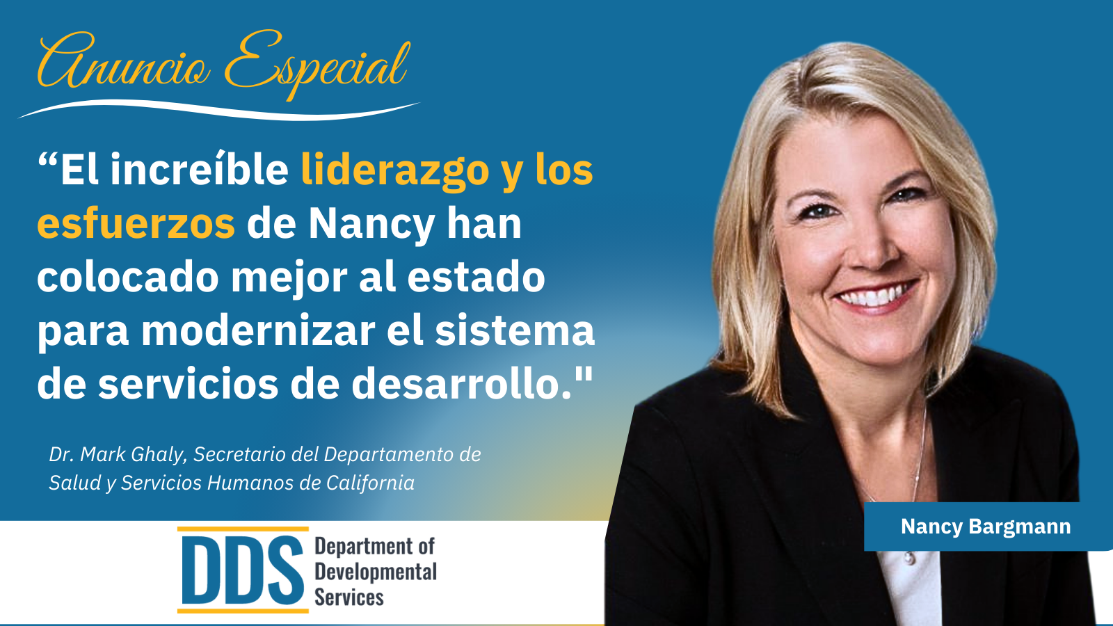 Nancy Bargmann, Directora de la DDS, anuncia su jubilación - El Arc